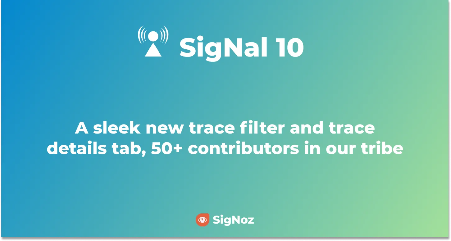 A sleek new trace filter and trace details tab, 50+ contributors in our ...