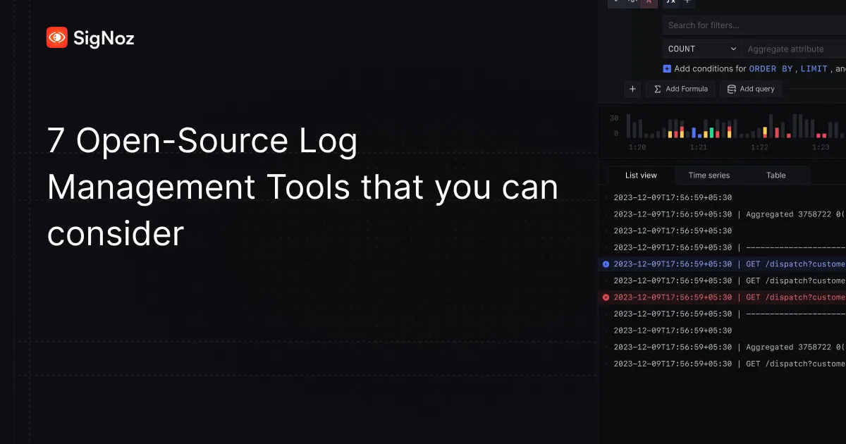7 Open-Source Log Management Tools that You Can Consider in 2025 | SigNoz